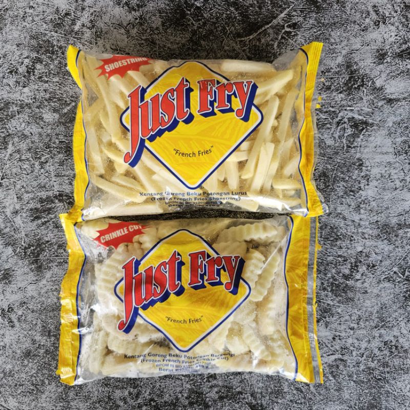 Jual JUST FRY KENTANG GORENG BEKU SOESTRING DAN CRINCLE 450gr | Shopee ...