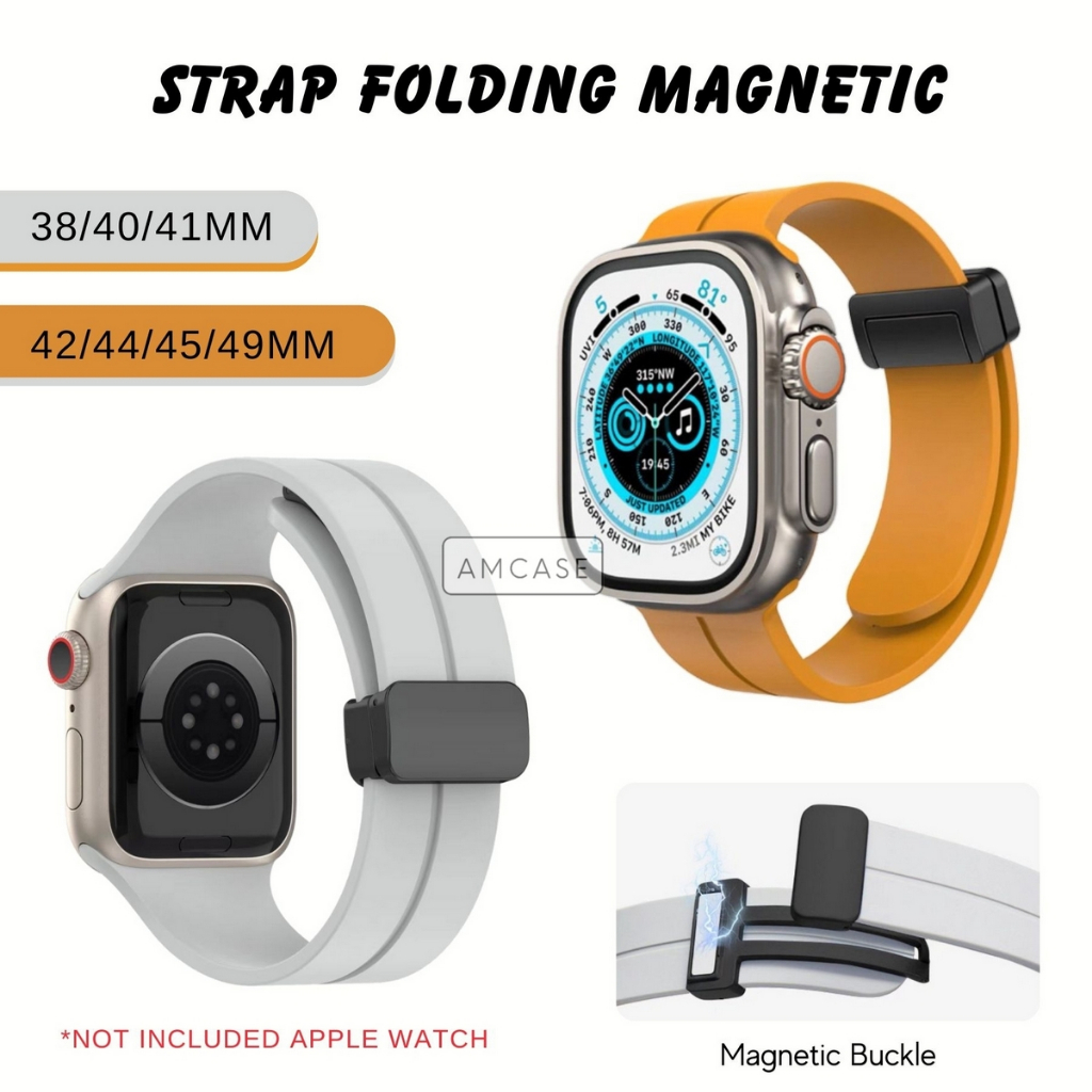 Jual ( STRAP ONLY ) FOLDING MAGNETIC | TALI STRAP APPLE WATCH BUCKLE ...