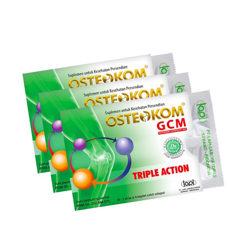 Jual Osteokom gcm amplop/strip | Shopee Indonesia