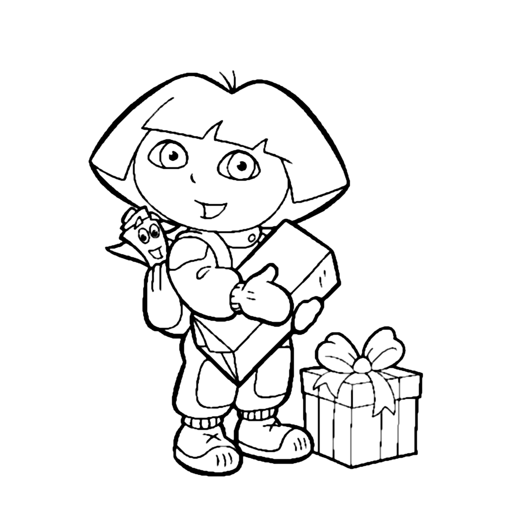 Jual Gambar Sketsa Mewarnai / Dora / Part 1 / Gambar Sketsa / Gambar ...