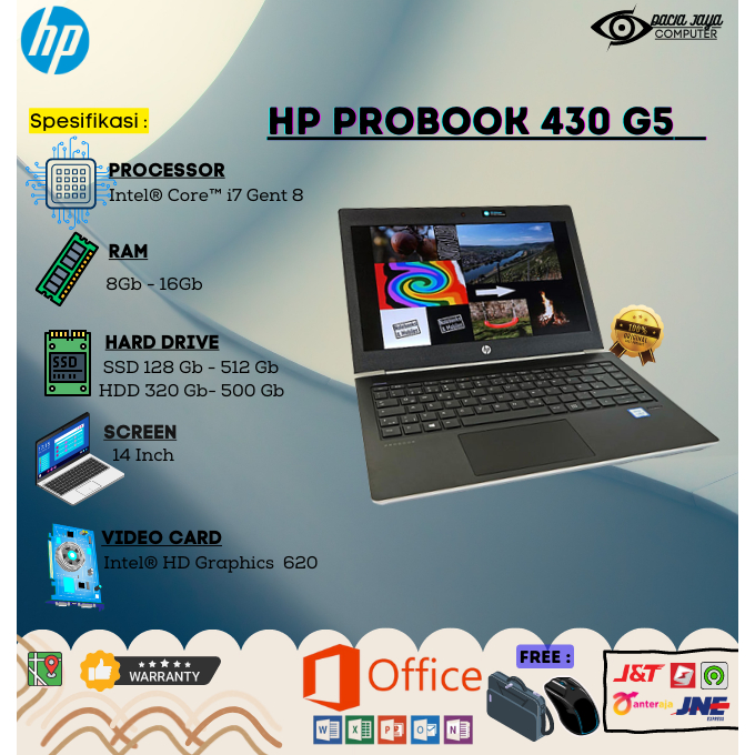 Jual Laptop Rendering/Gaming HP Probook 430 G5 Core i7 Gen 8 Original ...