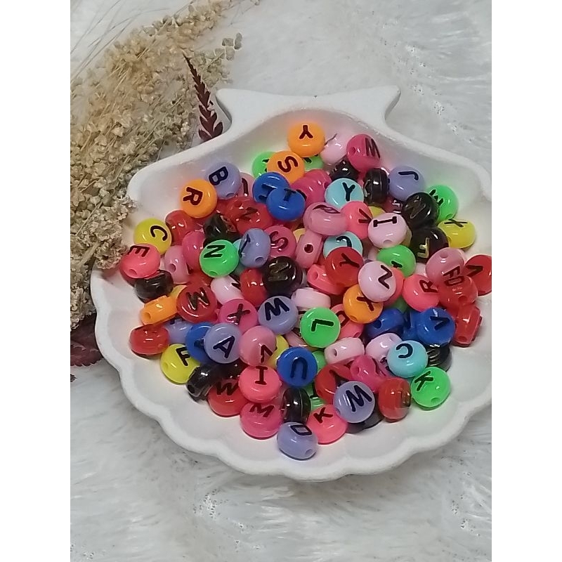 Jual mote huruf random bentuk bulat kotak DIY | Shopee Indonesia