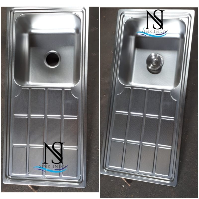 Jual Bak Cuci Piring Stainless 100 x 46 Anti Gores 1 lubang atau ...