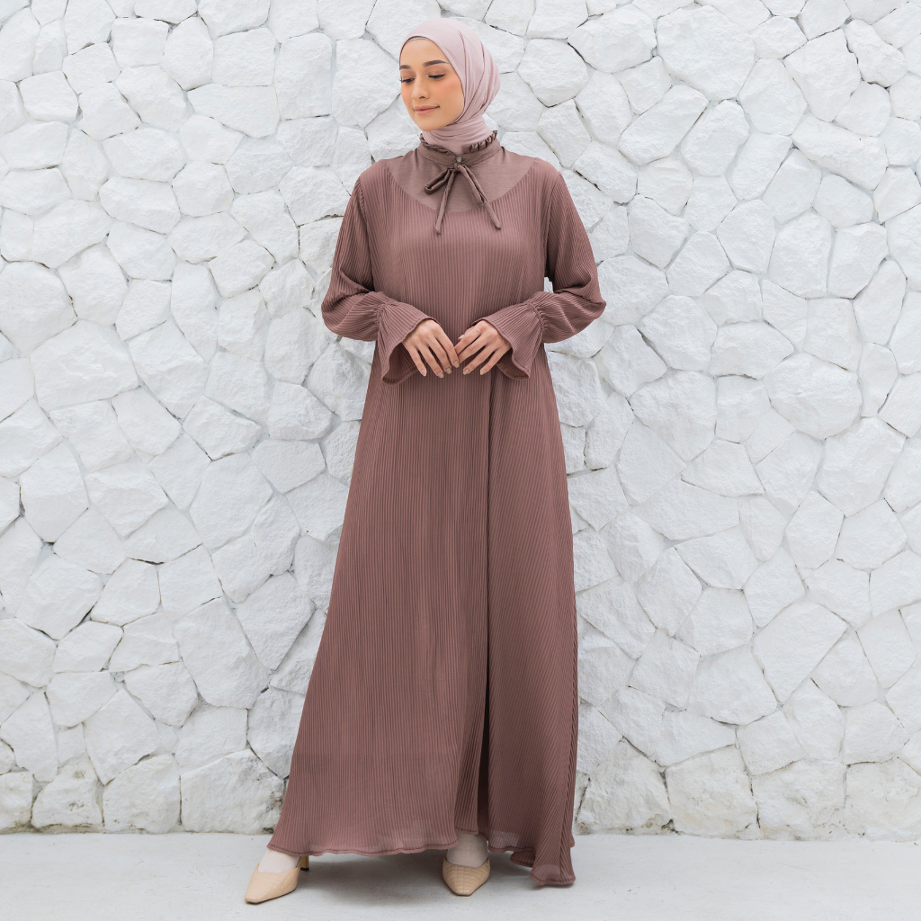 Jual Lozy Hijab - Sauda Pleats Dress (Dress Plisket Muslim) | Shopee ...