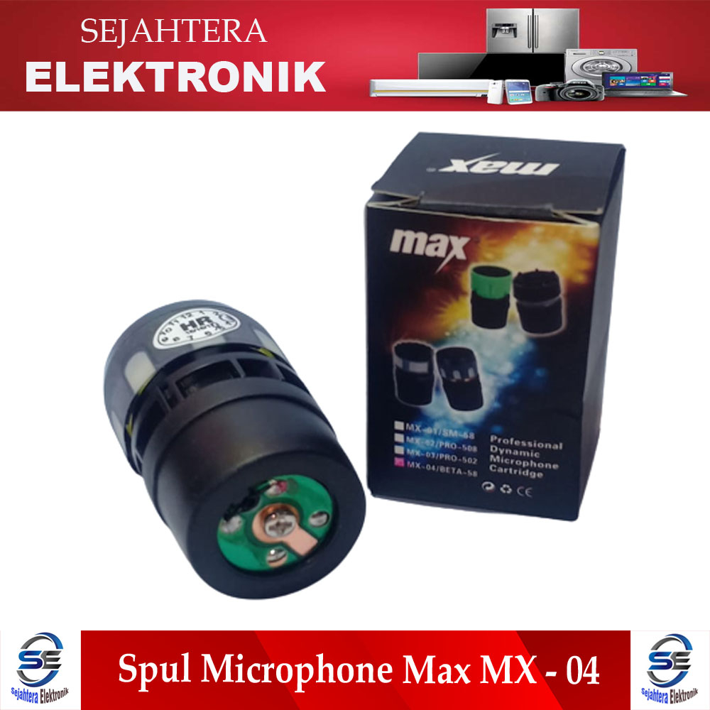 Jual Spul Microphone / Kepala Microphone MAX MX-04 / BETA-58 Professional Dynamic Microphone ...