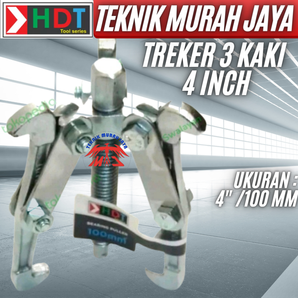 Jual HDT Treker 3 Kaki 4" Gear Puller 3 Jaw 4 Inch Tracker Bearing ...