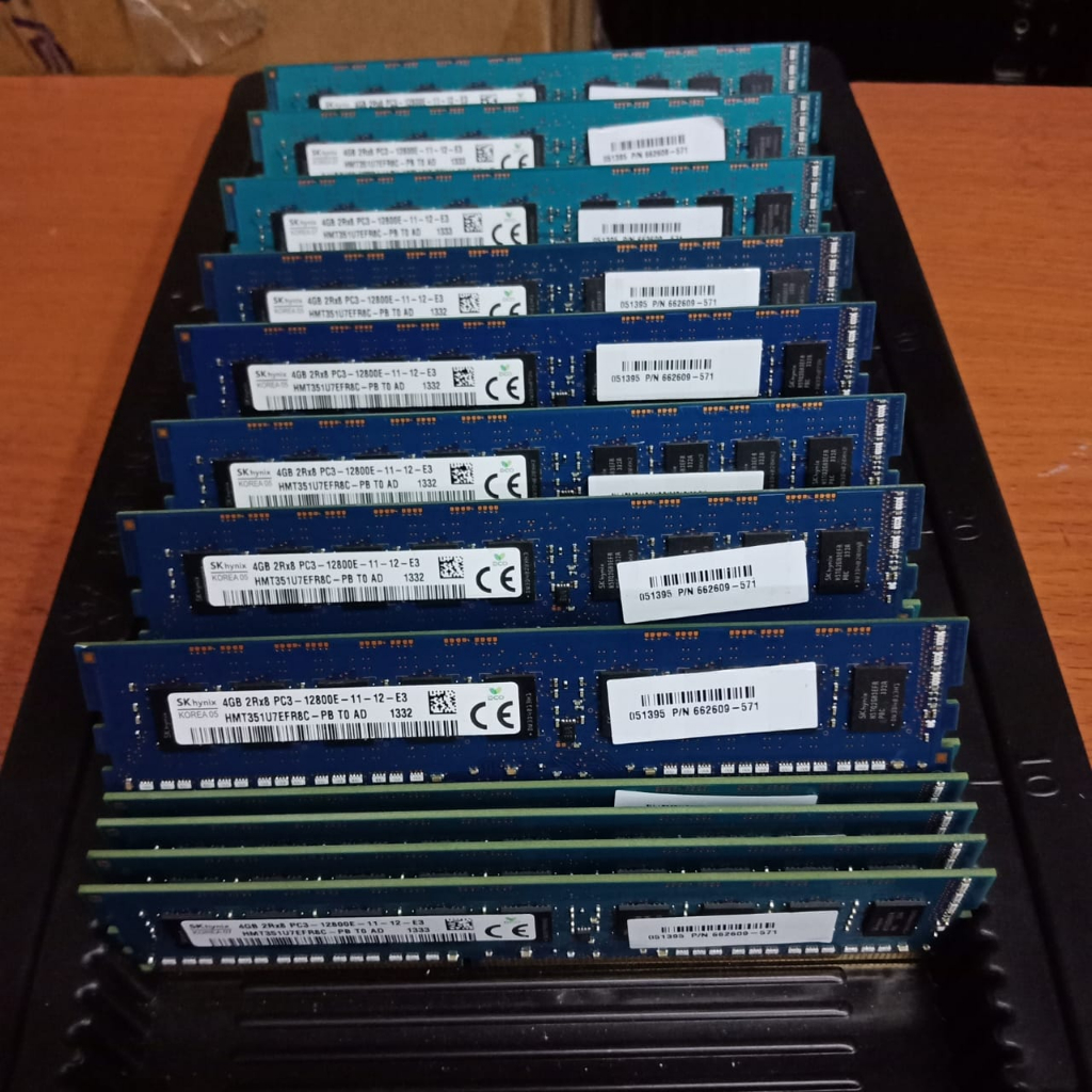 Jual memory ram server ecc ddr3 4Gb Pc3-12800E/1600mhz ecc udimm/ecc unbuffered xeon bergarasi ...