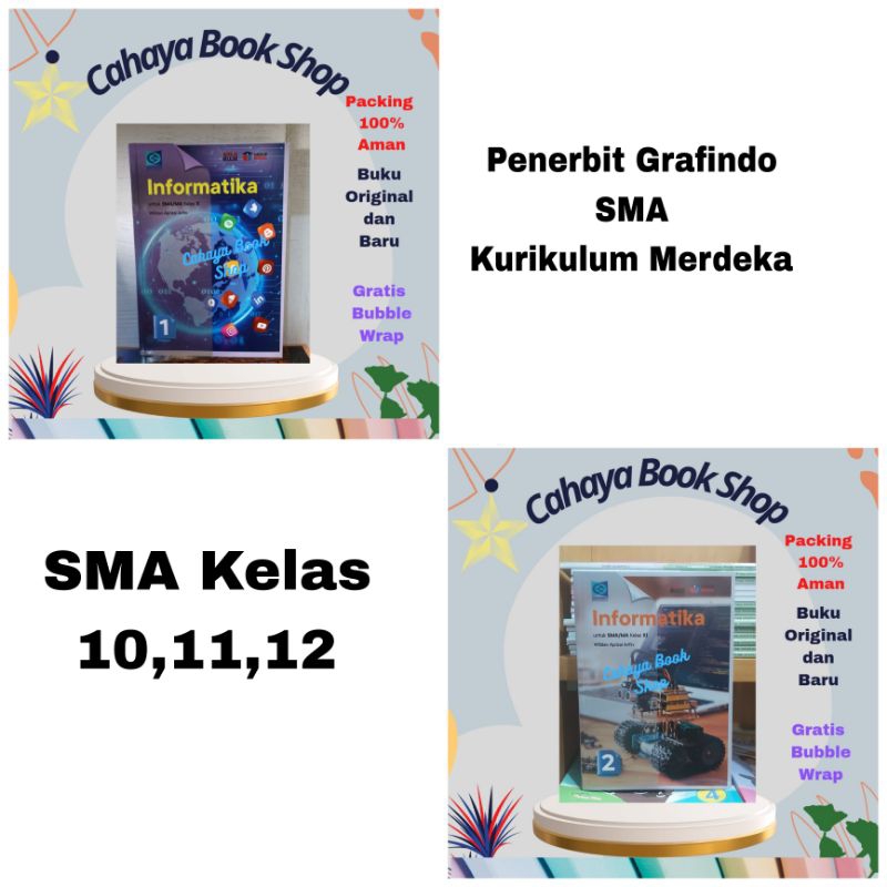 Jual Buku Informatika Kelas 10,11,12 SMA Kurikulum Merdeka Grafindo | Shopee Indonesia