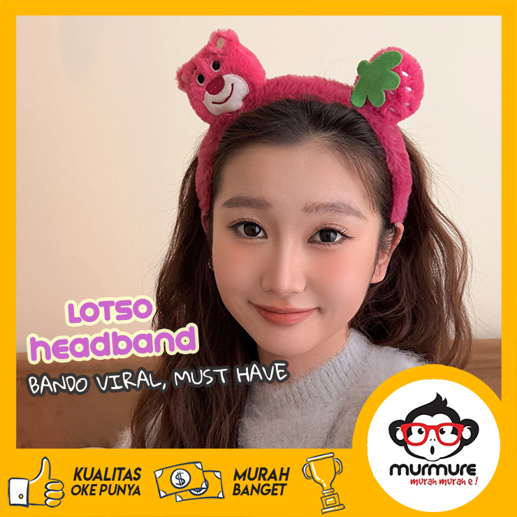 Jual MURMURE I BANDO KARAKTER TELINGA BEAR BULU IMUT LUCU GAYA KOREA ...