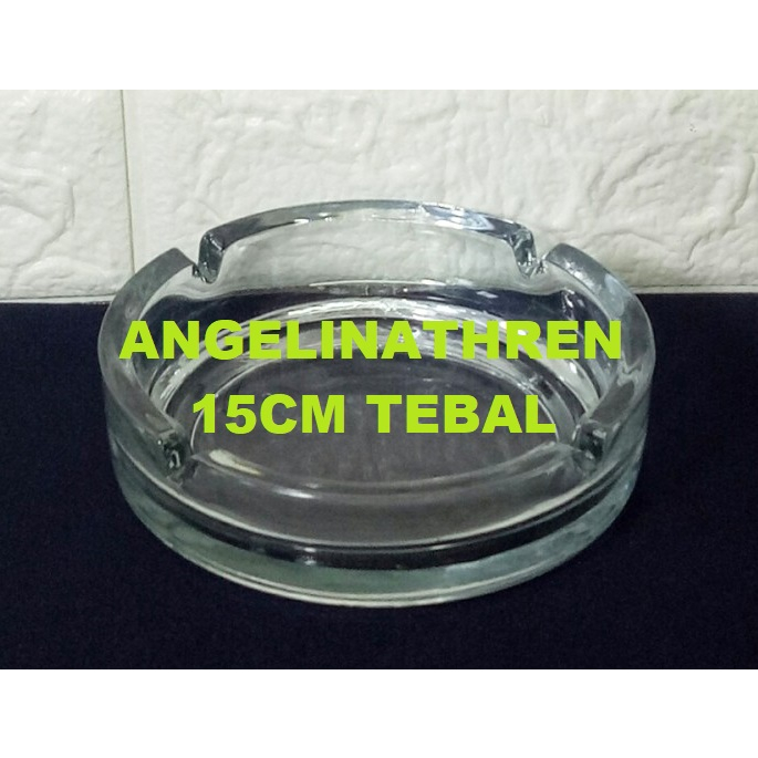 Jual ASBAK KACA BULAT TEBAL 15CM - ASBAK ROKOK BESAR PREMIUM TEBAL ...