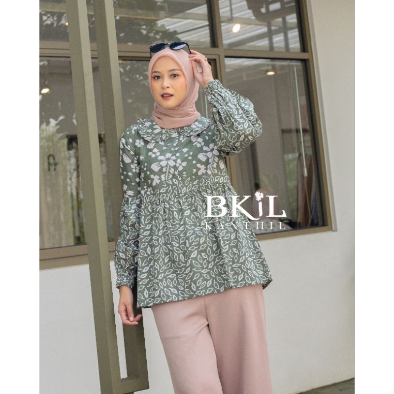 Jual KANTHIL Blus Batik Kerja Wanita Seruni | Shopee Indonesia