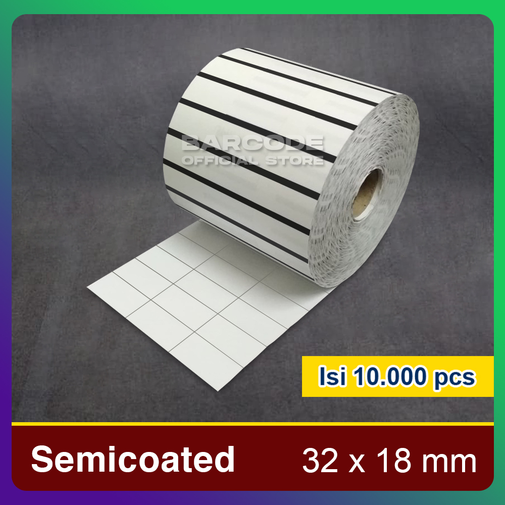 Jual Label Barcode 32 X 18 - 32x18 mm - 32x18mm ( 3 Line) Kertas ...