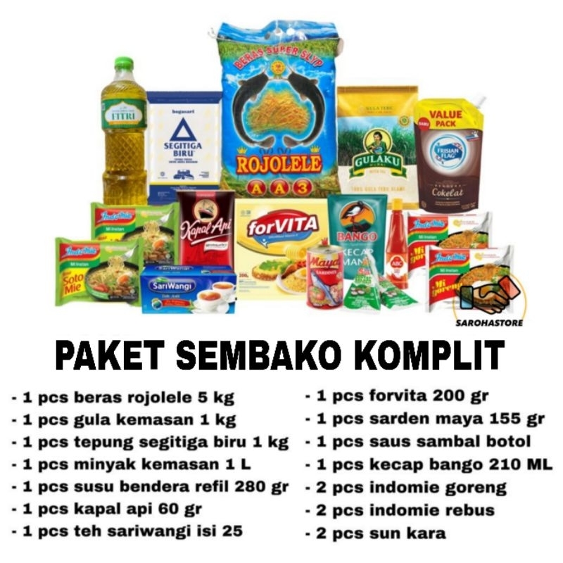 Jual Paket Sembako Murah / Hampers Pengajian / Santunan / Syukuran FREE ...