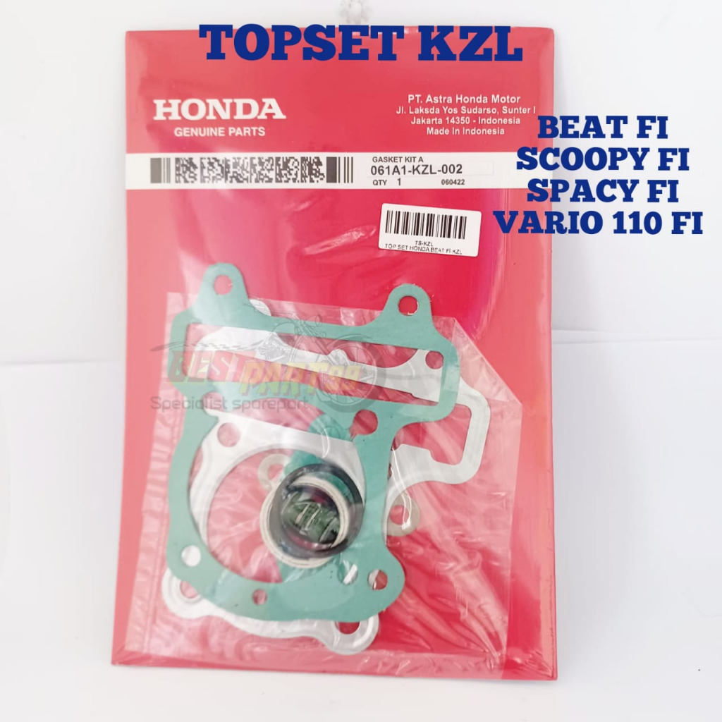 Jual Topset honda Beat Spacy Scoopy Vario 110 Fi ahm Packing Paking Top Set Kit Gasket Head Seal ...