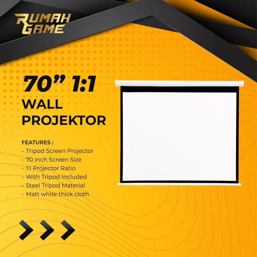 Jual Wall Screen Layar Screen Projector 70" Motorized Layar Proyektor ...