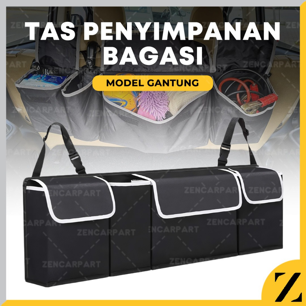 Jual Car Box Organizer Tas Penyimpanan Bagasi Belakang Mobil Model ...