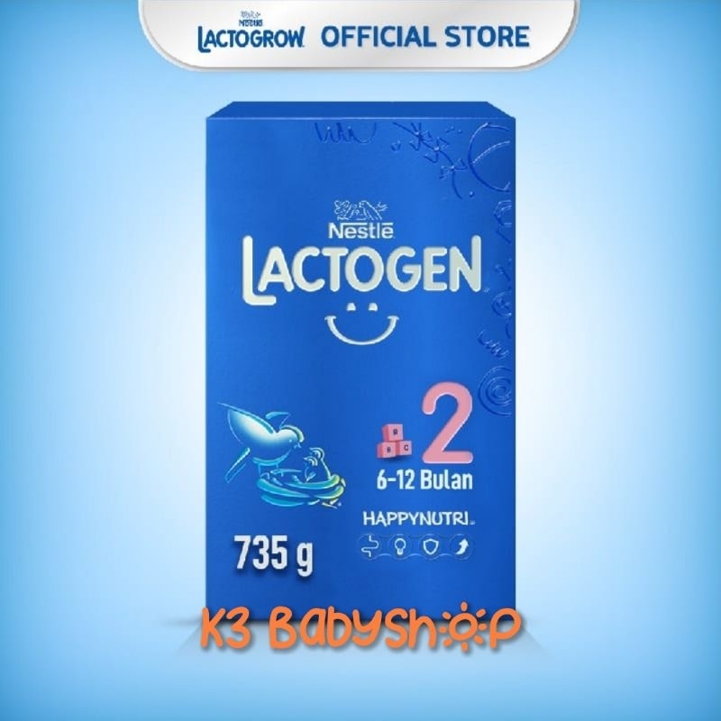 Jual Lactogen 2 box 735 gram 735 gr susu formula bayi 6-12 bulan nestle ...