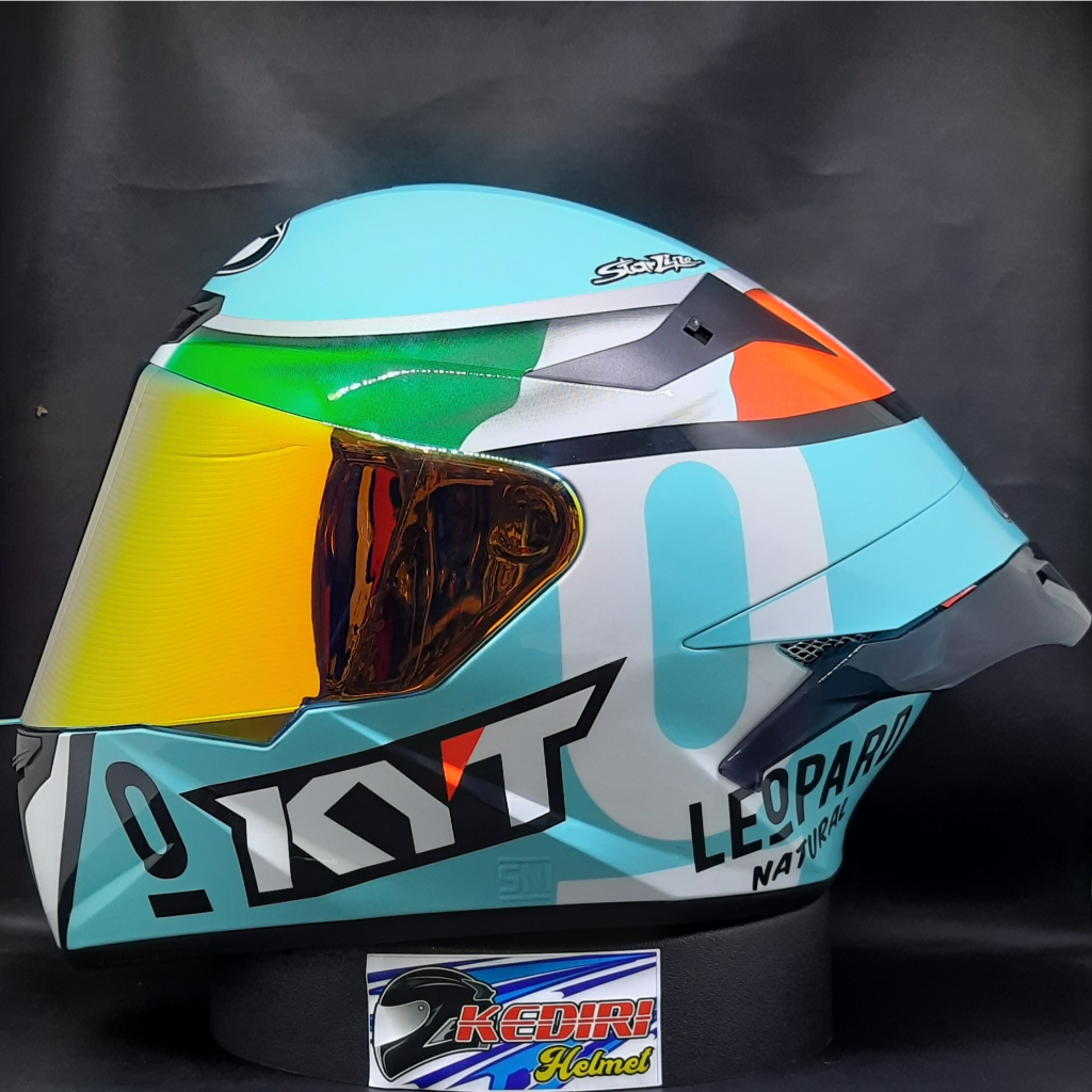 Jual Helm KYT TT COURSE DALLA PORTA leopard full face ttc | Shopee ...
