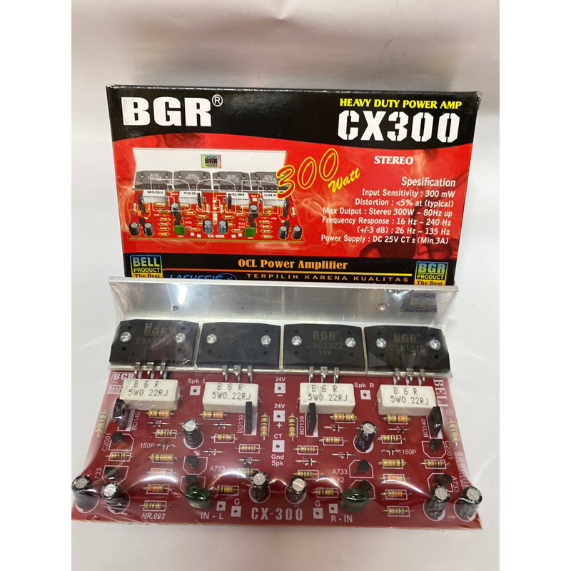 Jual Kit Power Amplifier OCL System Stereo 300W (2 x 1 ) CX-300 RMS CX ...