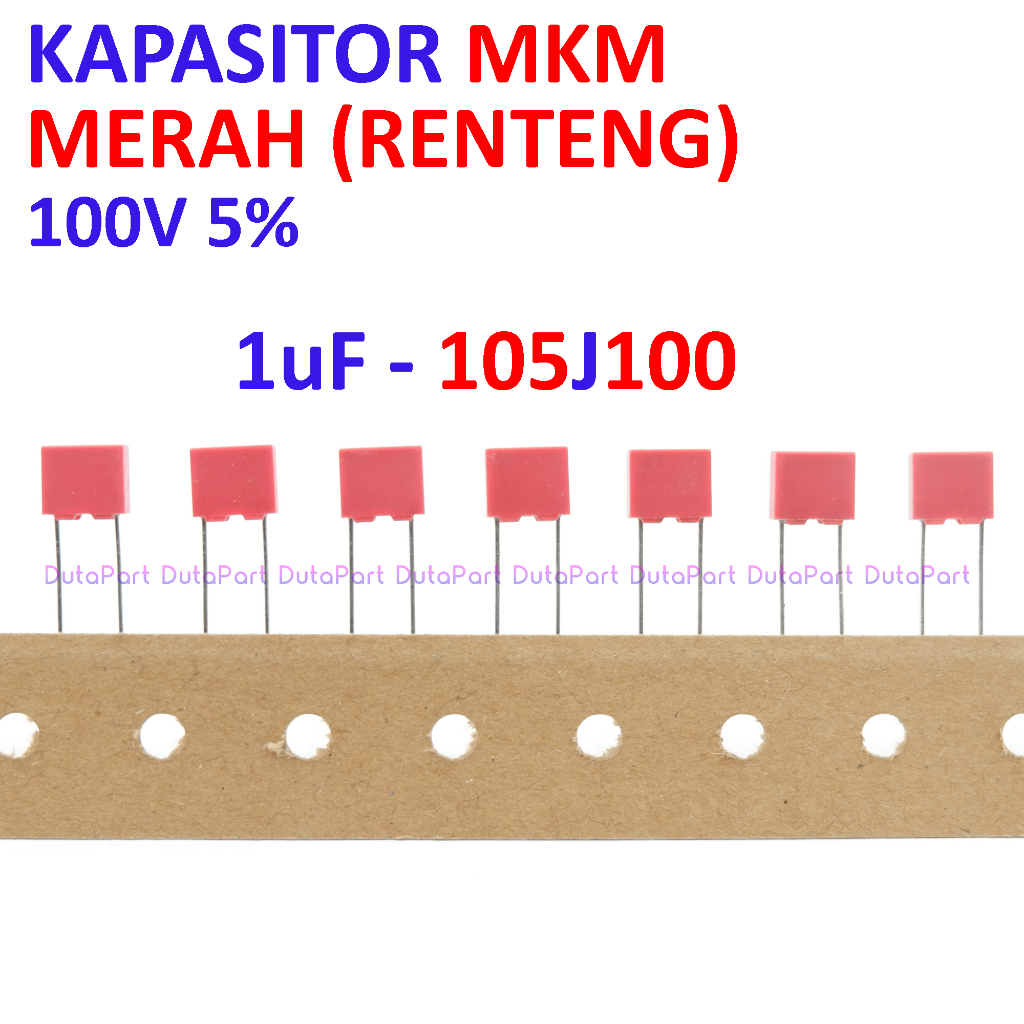 Jual Kapasitor MKM MERAH RENTENG Kualitas BAGUS Capacitor Pitch 5mm Part 2 | Shopee Indonesia