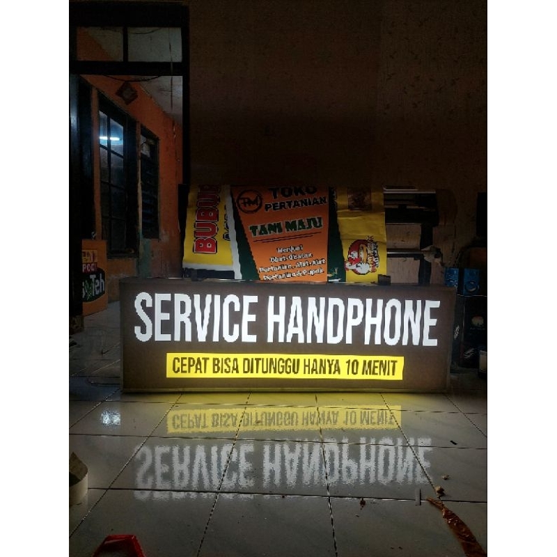 Jual NEON BOX 2 SISI CUSTOM UK 150X50 | Shopee Indonesia
