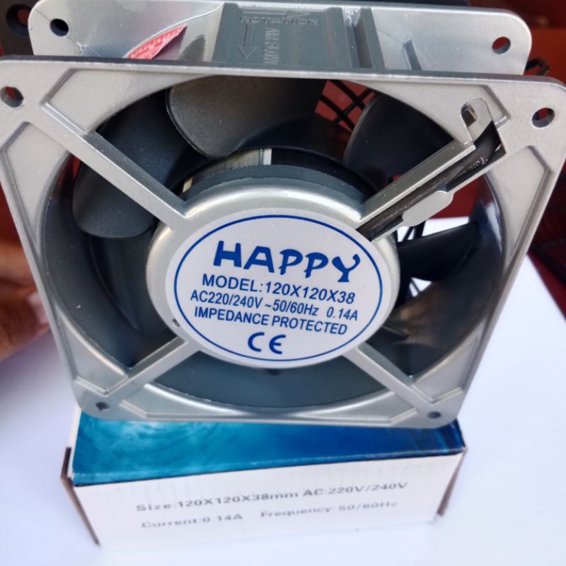 Jual Kipas AC 220v ukuran 12x12cm Coolling Fan ac 220 volt Kipas ac fan ac 12cm kipas ac besi ...