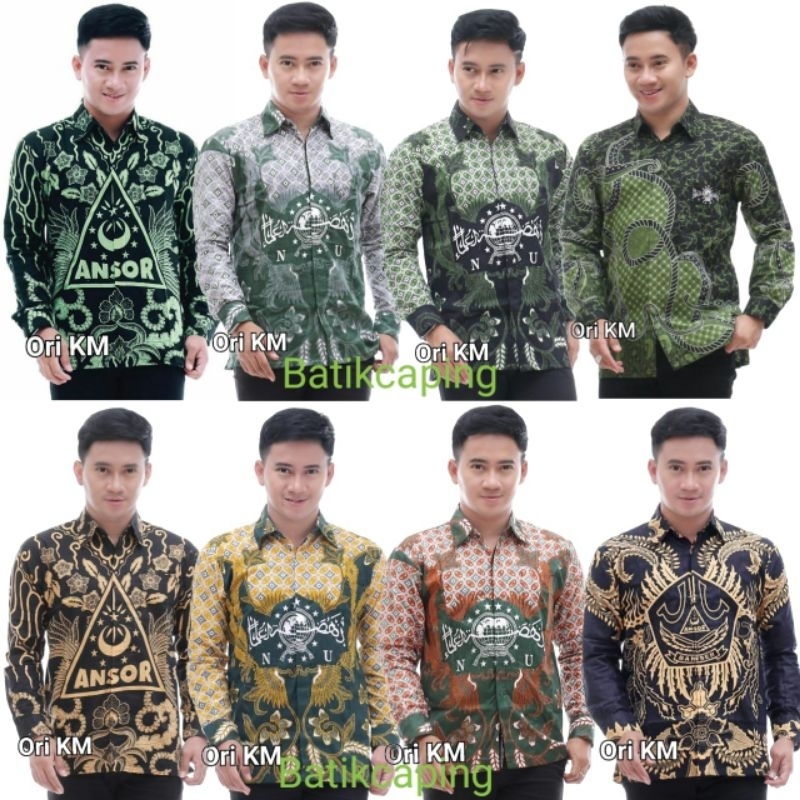 Jual Kemeja Batik NU IPNU ORGANISASI NU BANSER ANSOR Manggar Merah Size ...