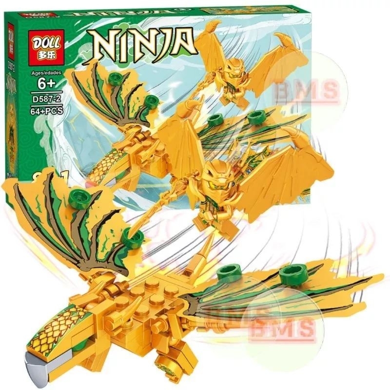 Jual mainan ninjago dragon naga besar mewah + sayap keren + figure ...