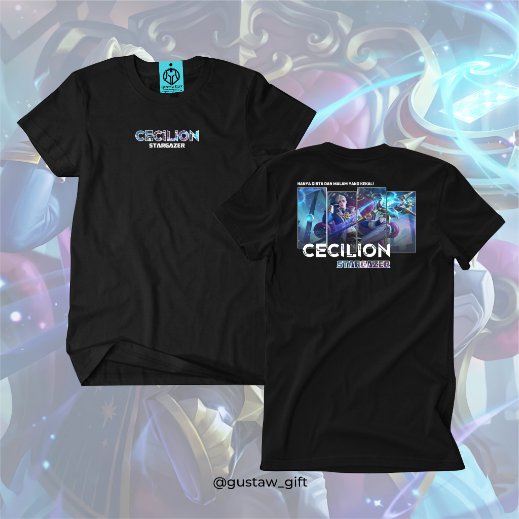 Jual GG T-Shirt CECILION Starlight skin Stargazer Mobile Legends Kaos ...