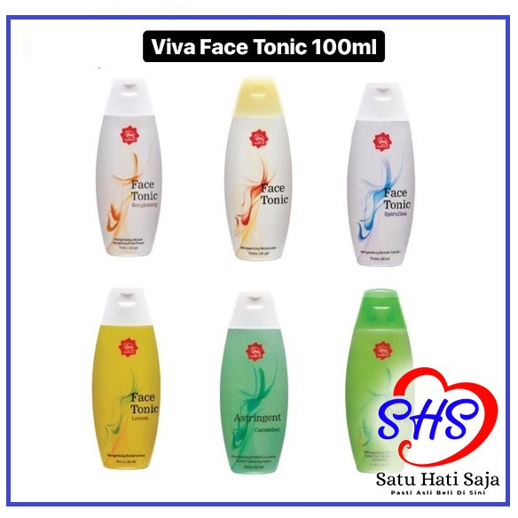 Jual VIVA FACE TONIC 100 ML - LEMON | GREEN TEA | SPIRULINA | BENGKUANG ...