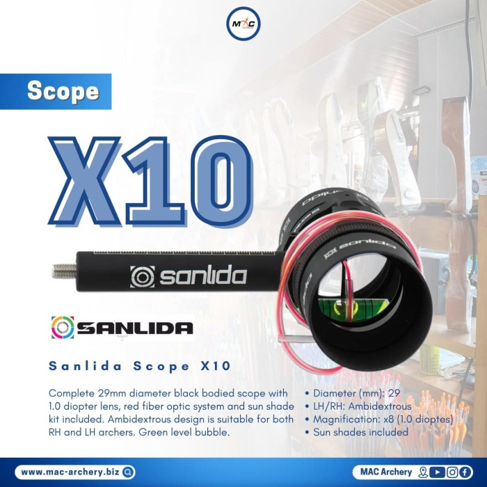 Jual SCOPE SANLIDA X10 - SCOPE BUSUR COMPOUND - BIDIKAN PANAHAN - LENS ...