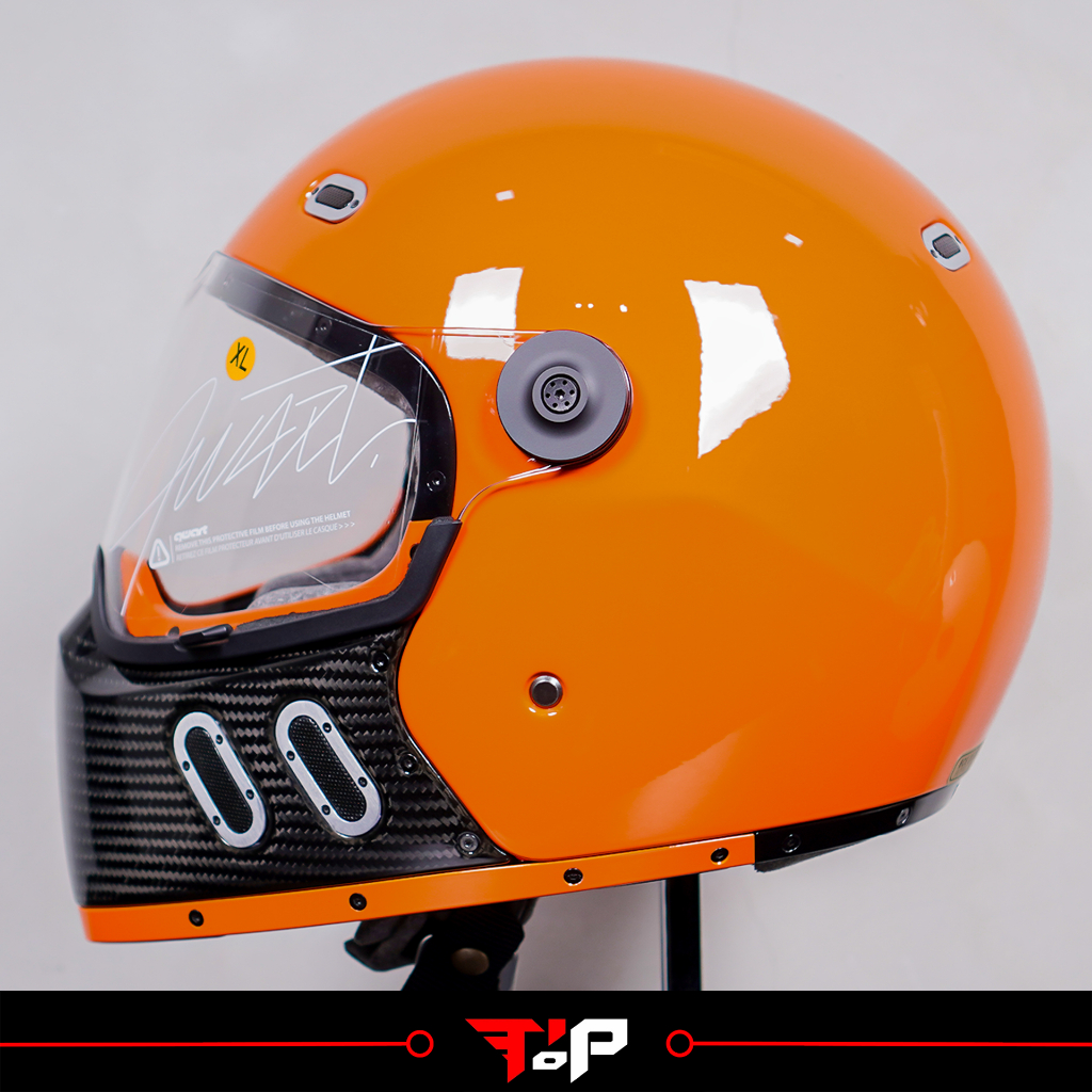 Jual QWART PHOENIX HELMET VLE GLOSS ORANGE FULL/HALF FACE | Shopee ...