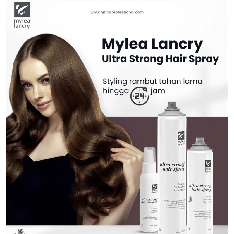 Jual MYLEA LANCRY Ultra Strong Hair Spray 200 ML/ 240 ML/Hair Lacquer ...