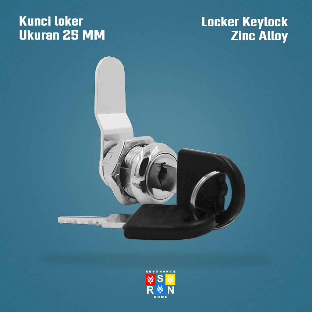Jual Kunci Laci Lemari Camlock Lengkung 25MM / Locker Lock RESONANCE ...