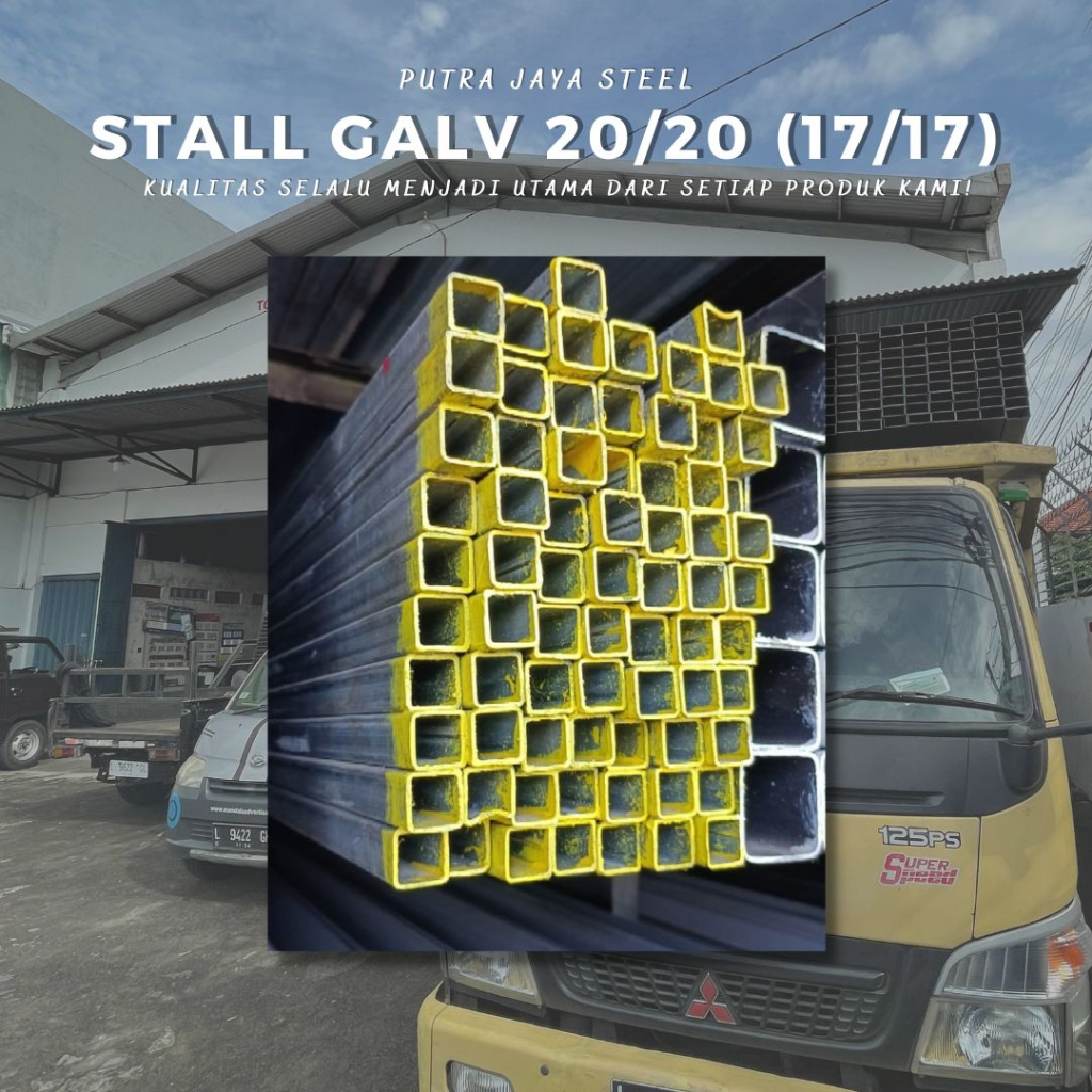 Jual PIPA KOTAK STALL GALVANIS 20/20 (17/17) BERBAGAI MACAM KETEBALAN ...