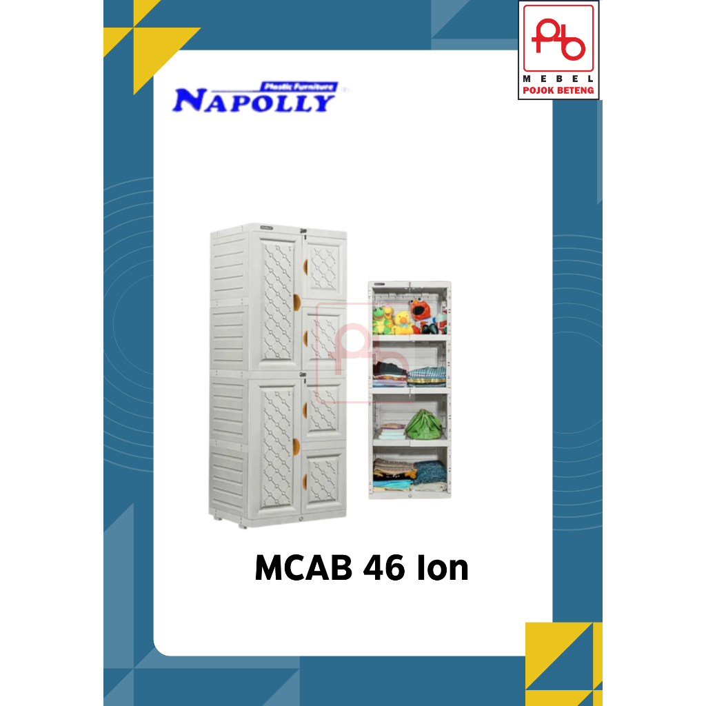 Jual Lemari Plastik Napolly MCAB 46 ION Jogja | Shopee Indonesia