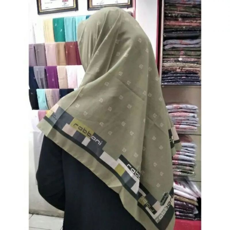 Jual PROMO!! Hijab Rabbani segi empat motif [BISA COD] | Shopee Indonesia