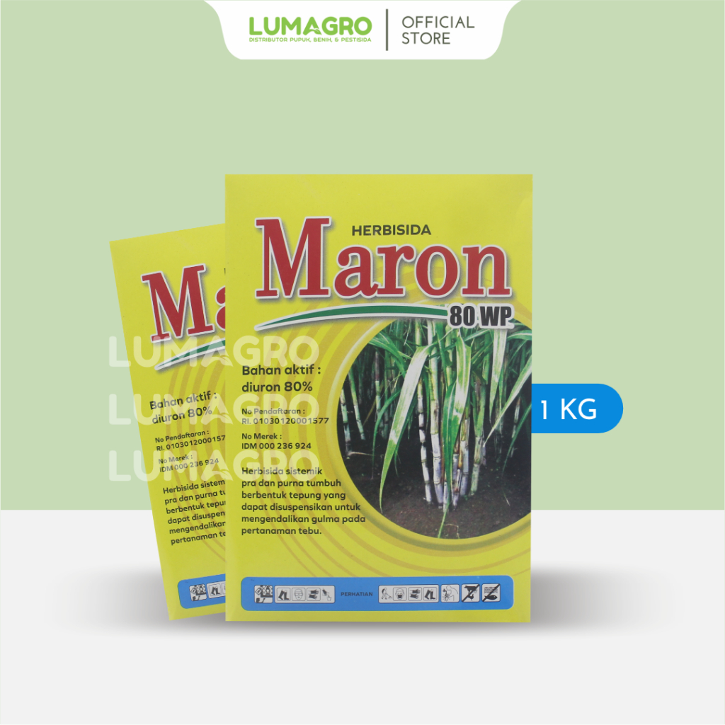 Jual Herbisida Maron 80WP 1kg Diuron Pengendali Rumput Liar Pada ...