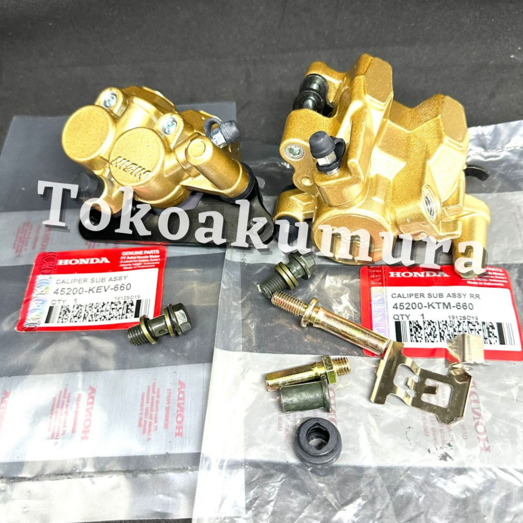 Jual Kaliper cakram sepaket depan belakang Honda Supra X 125 Supra fit new | Shopee Indonesia