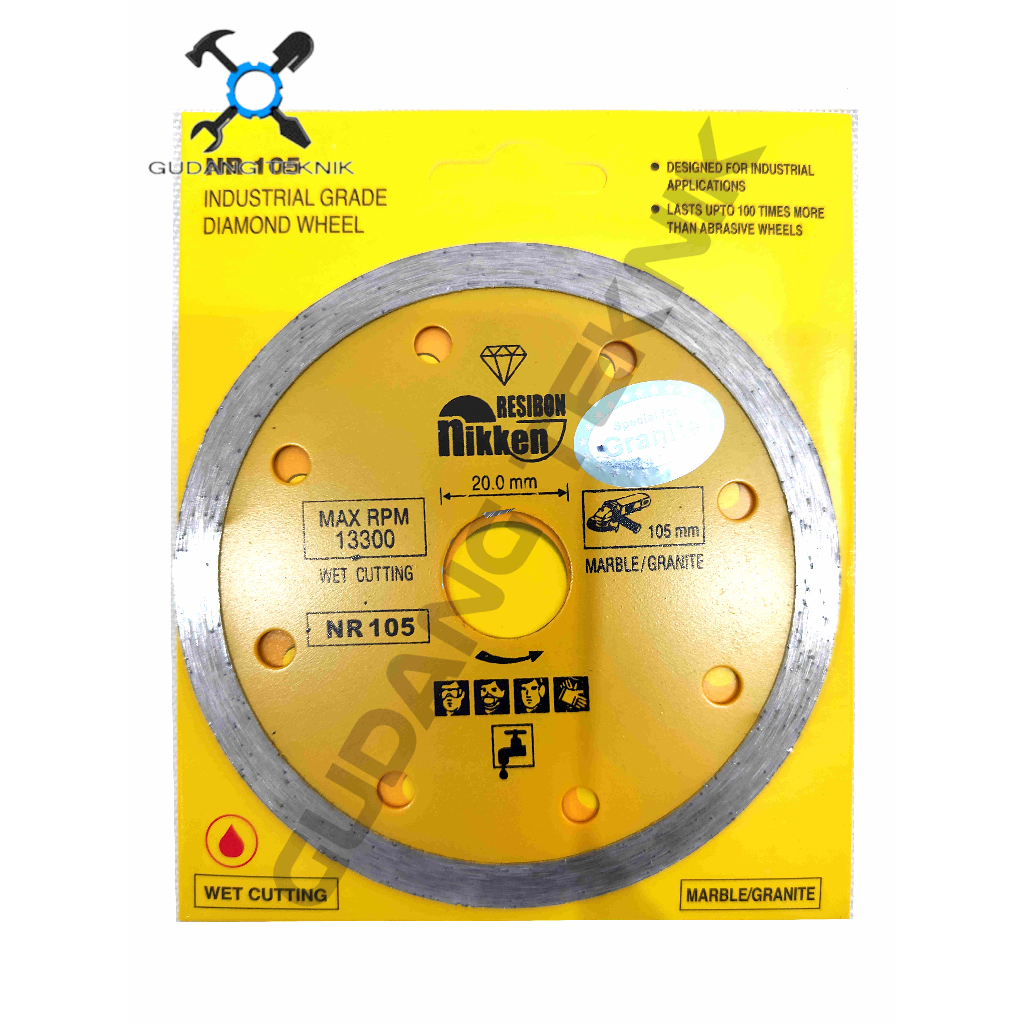 Jual Diamond Wheel 4" DRY WET SUPERTHIN NIKKEN RESIBON N105 N108 / Mata ...