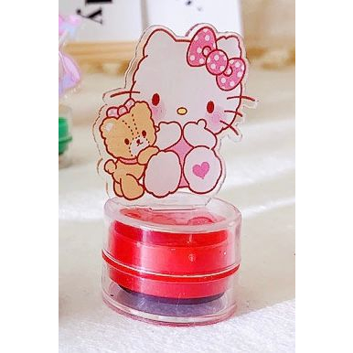 Jual TT-COD Mainan Anak Mini Round Stamp Stempel Tinta Cap Lucu/Stamp ...