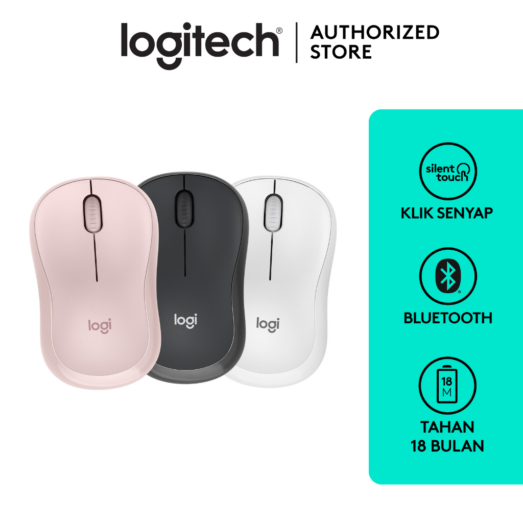 Jual Logitech M240 Mouse Wireless Bluetooth Silent | Shopee Indonesia