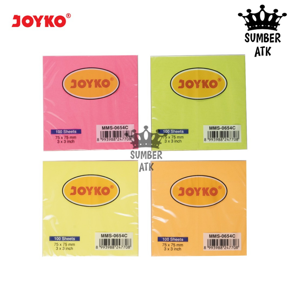 Jual Memo Stick / Sticky Note / Kertas Memo / Memo Tempel Joyko MMS ...