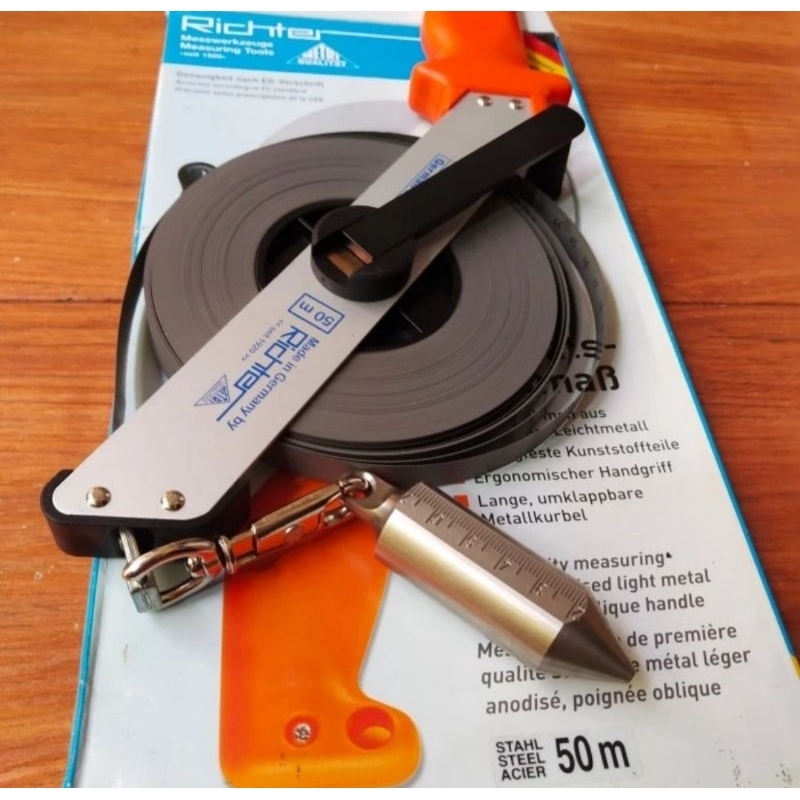 Jual meteran minyak sounding tape 50m oil depth 50 | Shopee Indonesia