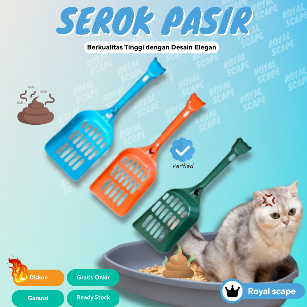 Jual Serok Pasir Kucing Berkualitas Tinggi dengan Desain Elegan ...