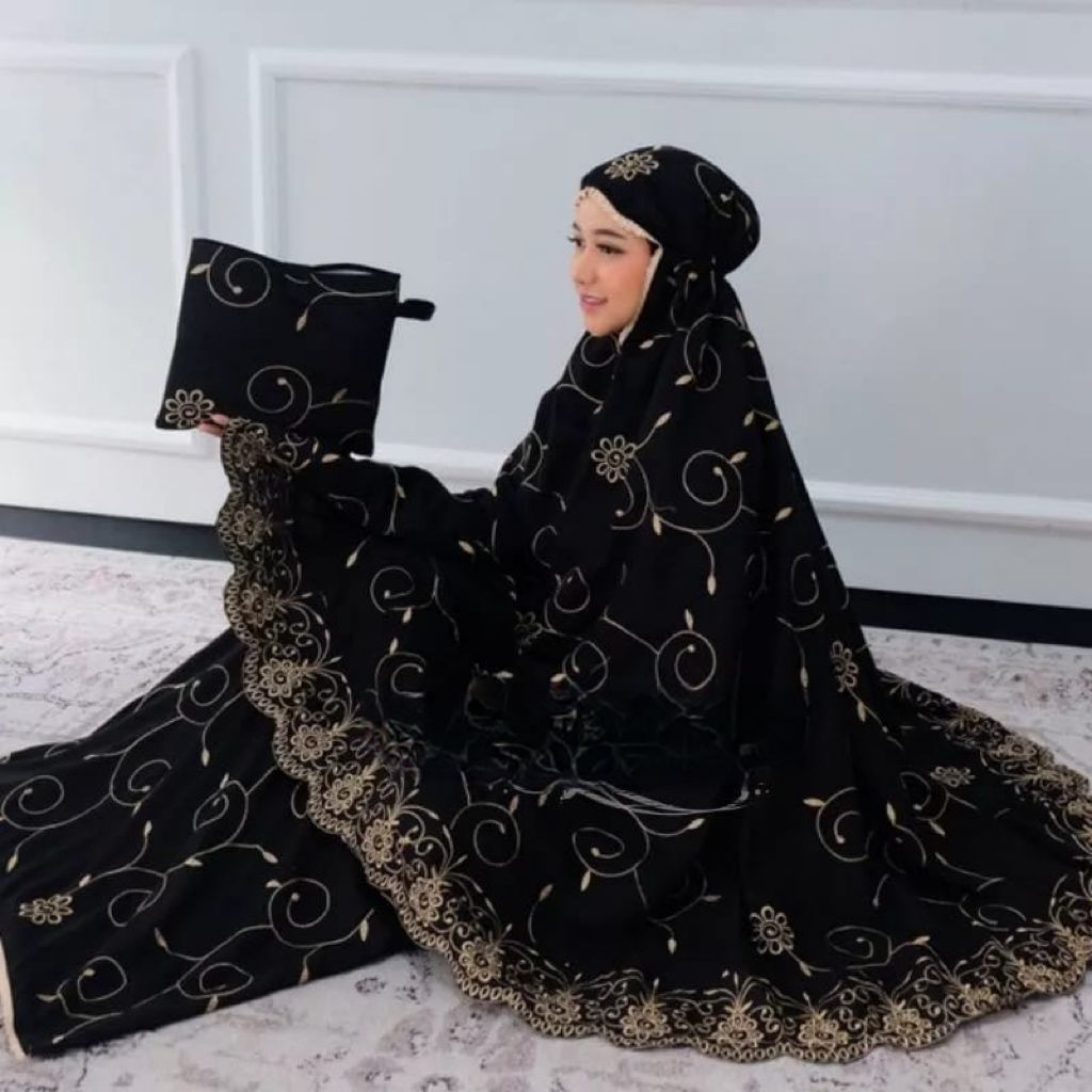 Jual Mukena Grasela Dewasa Exclusive Katun Premium Terbaru Full Bordir ...