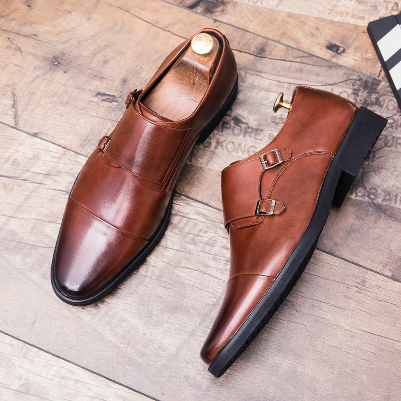 Jual PREMIUM Fashion Monk Strap Sepatu Pantofel Pria Formal Kerja ...