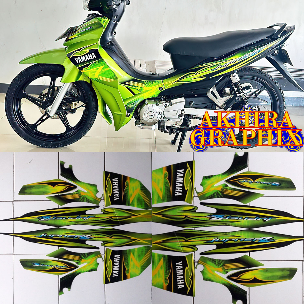 Jual Stiker striping Jupiter Z burhan tahun 2008-2009 lis polet motor ...