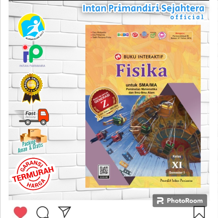 Jual PROMO !!! BUKU PR INTERAKTIF SMA/MA ( Kurikulum K.13 ) :FISIKA KELAS 11 semester 1 , 2 ...