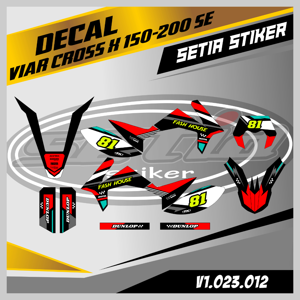 Jual DECAL VIAR CROSS X 150-200 SE FULL BODY, DESAIN BEBAS CUSTOM BARU ...